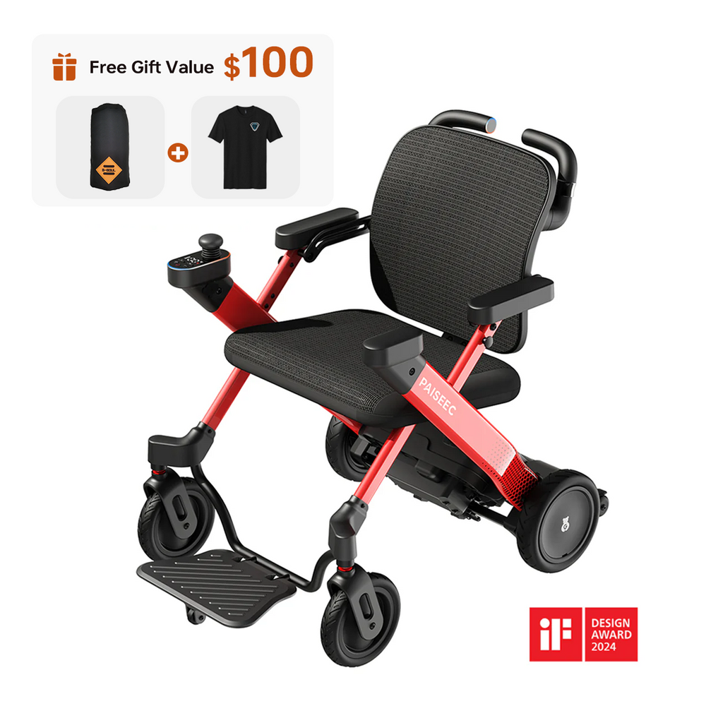Power Wheelchair Lightweight Foldable Paiseec